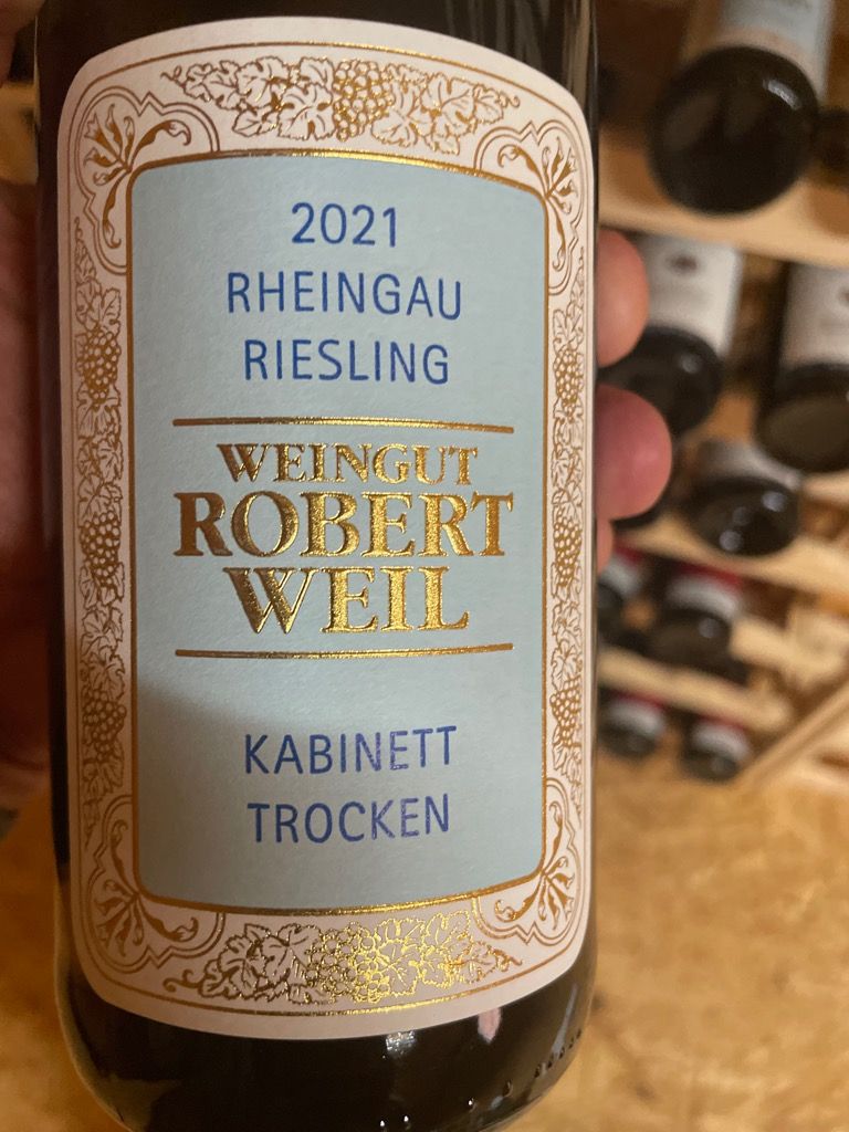 2021 Weingut Robert Weil Riesling Kabinett trocken, Germany, Rheingau ...