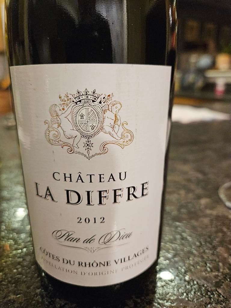 2012 Château La Diffre Côtes du Rhône Villages Séguret, France, Rhône ...