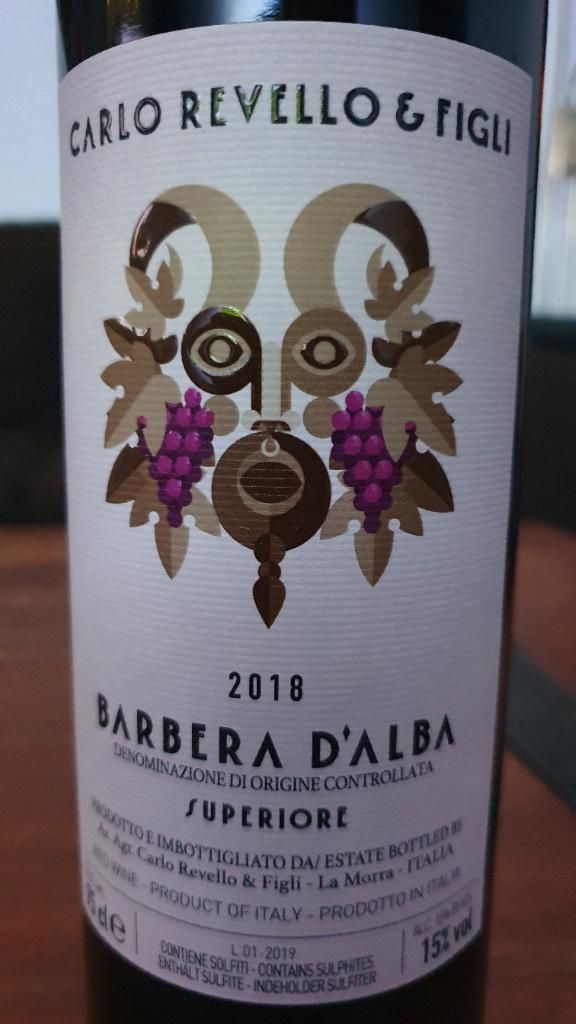 2019 Carlo Revello & Figli Barbera d'Alba Superiore, Italy, Piedmont ...