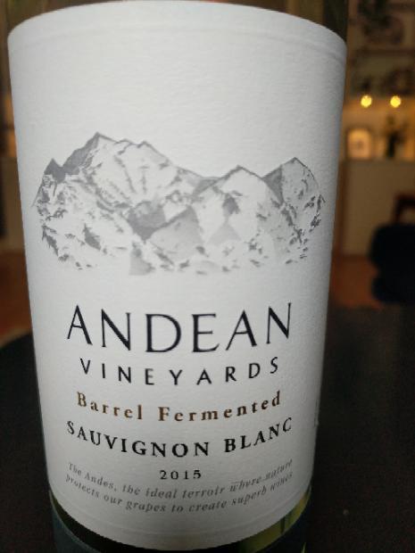 2014 Andean Vineyards Sauvignon Blanc Aires Andinos, Argentina, Mendoza - CellarTracker