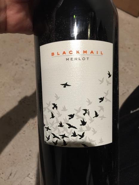 2014 Blackbird Vineyards Merlot Blackmail, USA, California, Napa Valley ...