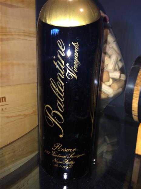 2012 Ballentine Vineyards Cabernet Sauvignon Reserve, USA, California ...