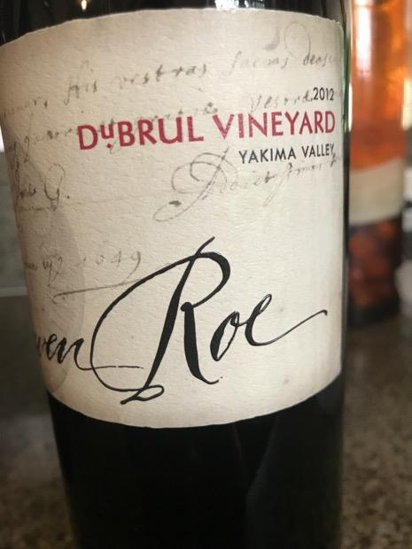 2012 Owen Roe DuBrul Vineyard, USA, Washington, Columbia Valley, Yakima ...