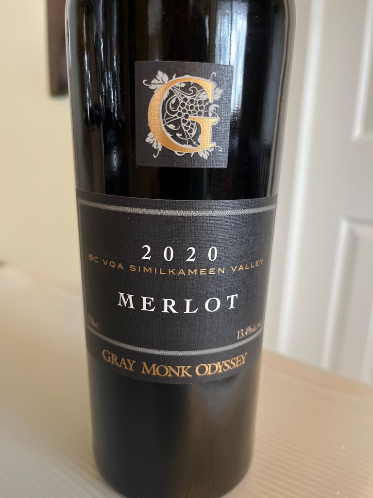 2020 Gray Monk Estate Winery Merlot Odyssey, Canada, British Columbia ...