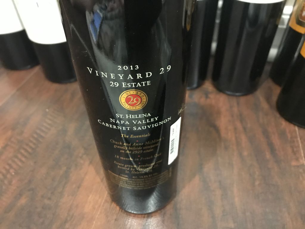 2013 Vineyard 29 Cabernet Sauvignon Aida Estate, USA, California, Napa ...