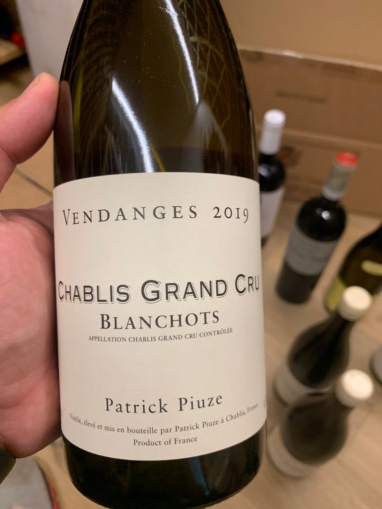 2018 Patrick Piuze Chablis Grand Cru Blanchot, France, Burgundy ...