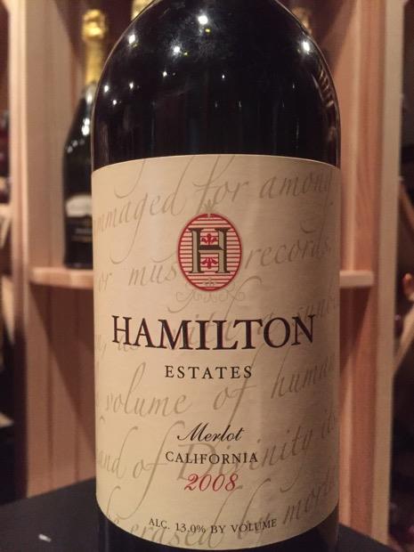 2007 Hamilton Estates Merlot, USA, California - CellarTracker
