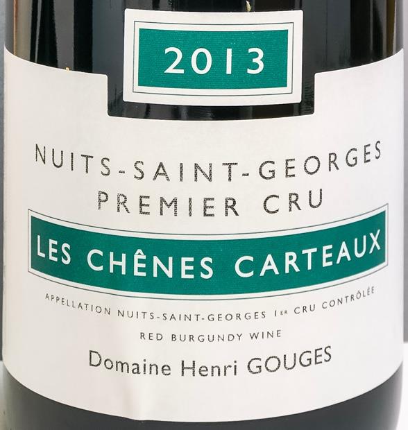 2013 Domaine Henri Gouges Nuits St. Georges 1er Cru Les Chênes Carteaux ...