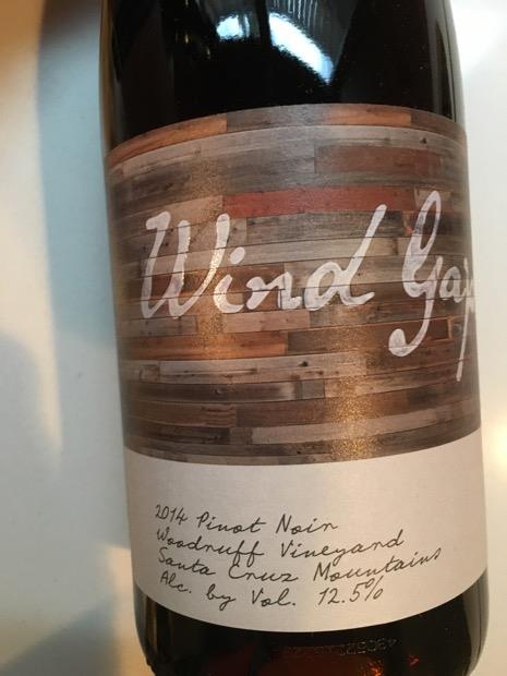 2014 Wind Gap Wines Pinot Noir Woodruff Vineyard, USA, California ...