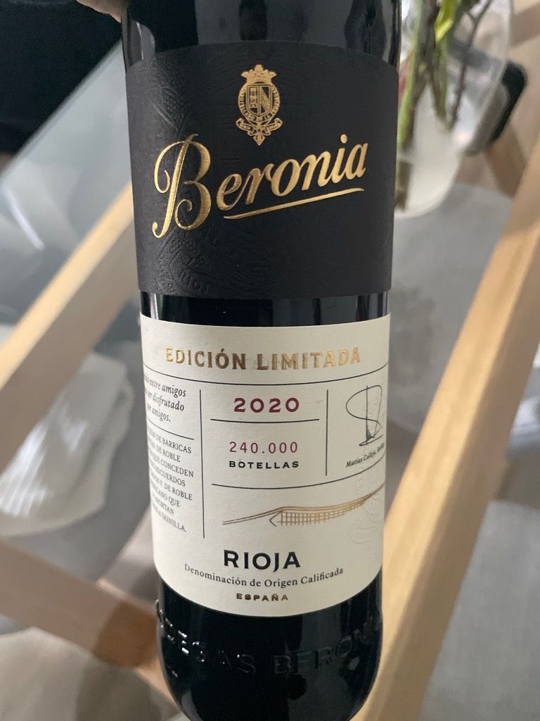2020 Bodegas Beronia Rioja Edición Limitada, Spain, La Rioja, Rioja ...