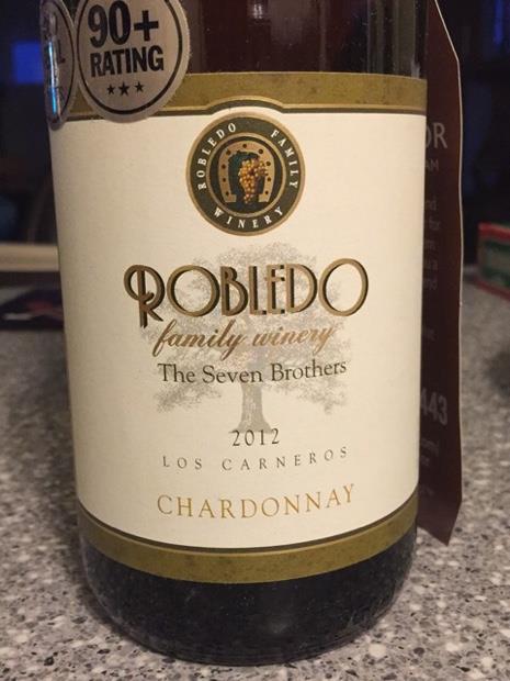 NV Robledo Family Winery Chardonnay 7 Brothers Carneros, USA ...