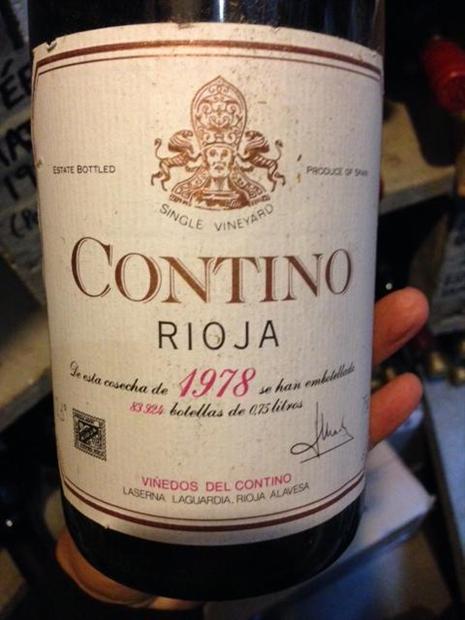 1978 Bodegas y Viñedos del Contino Rioja Contino Reserva, Spain, La ...