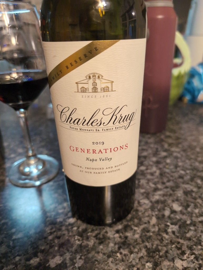 2019 Charles Krug Winery (Peter Mondavi Family) Cabernet Sauvignon ...