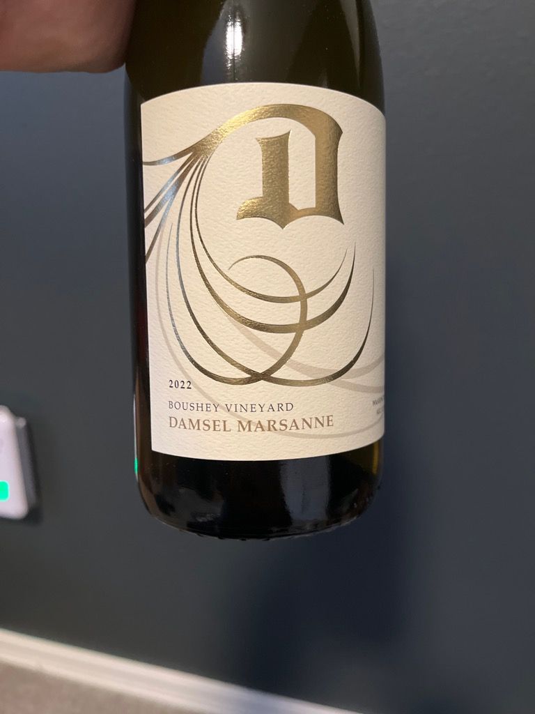 2022 Damsel Cellars Marsanne Boushey Vineyard, USA, Washington ...