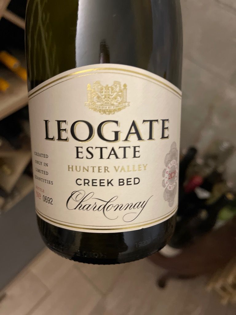 2022 Leogate Estate Chardonnay Creek Bed Reserve, Australia, New South ...