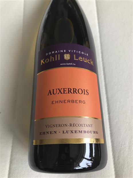 2021 R. Kohll-Leuck Auxerrois Blanc Ehnerberg, Luxembourg, Moselle ...