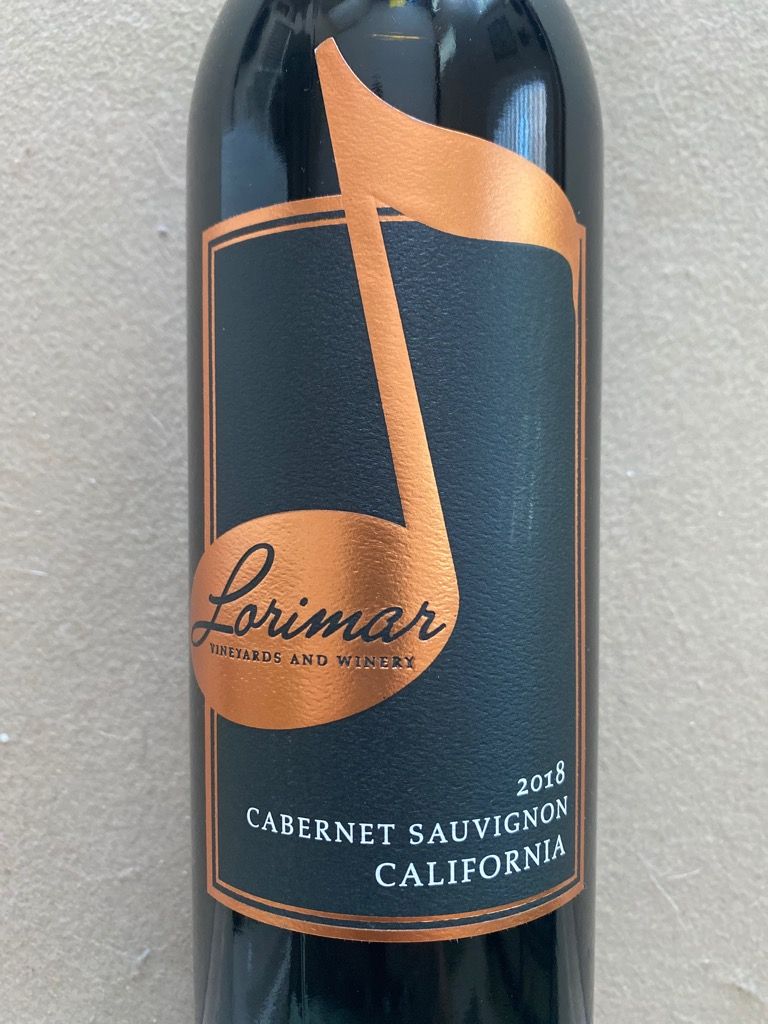 2018 Lorimar Cabernet Sauvignon, USA, California, South Coast, Temecula ...