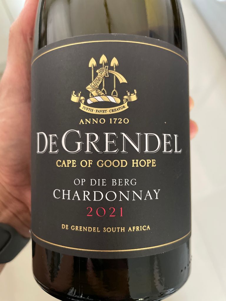 2024 De Grendel Chardonnay Op Die Berg, South Africa, Coastal Region ...
