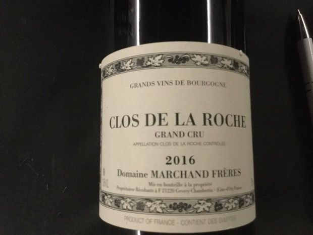 2015 Domaine Marchand Freres Clos de la Roche, France, Burgundy, Côte ...