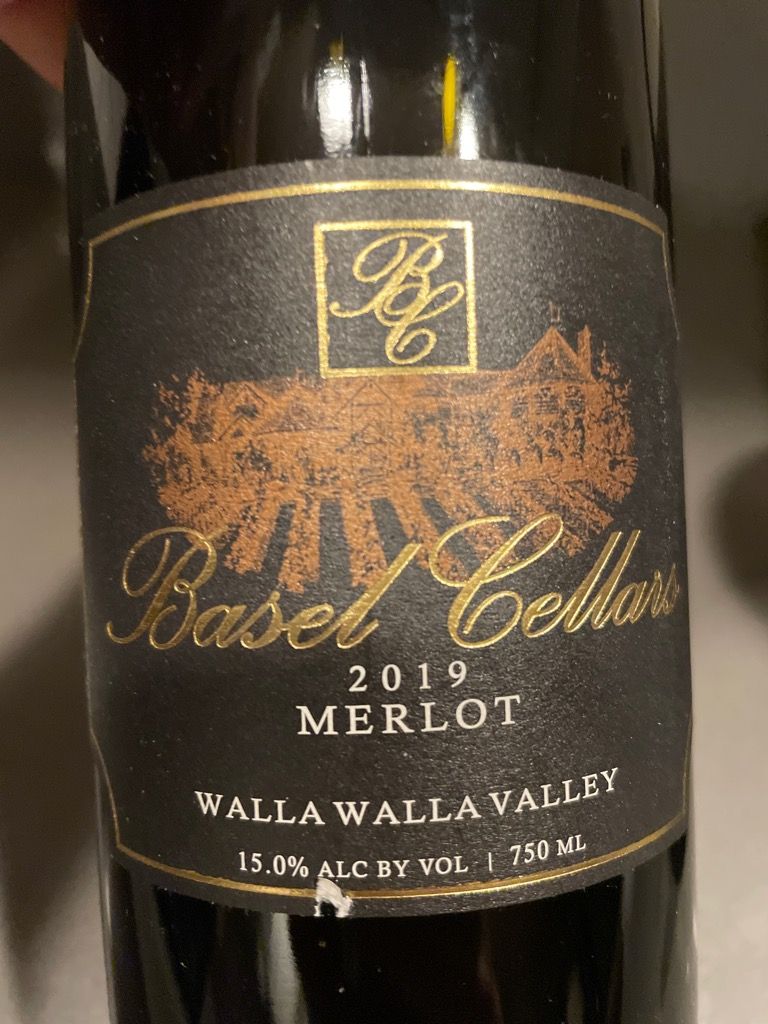 2019 Basel Cellars Merlot Estate Pheasant Run, USA, Washington ...