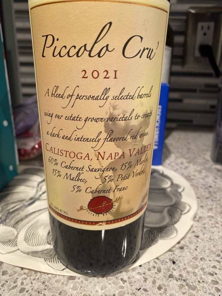 2021 Paoletti Piccolo Cru, USA, California, Napa Valley - CellarTracker