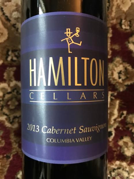 2013 Hamilton Cellars Cabernet Sauvignon, USA, Washington, Columbia ...