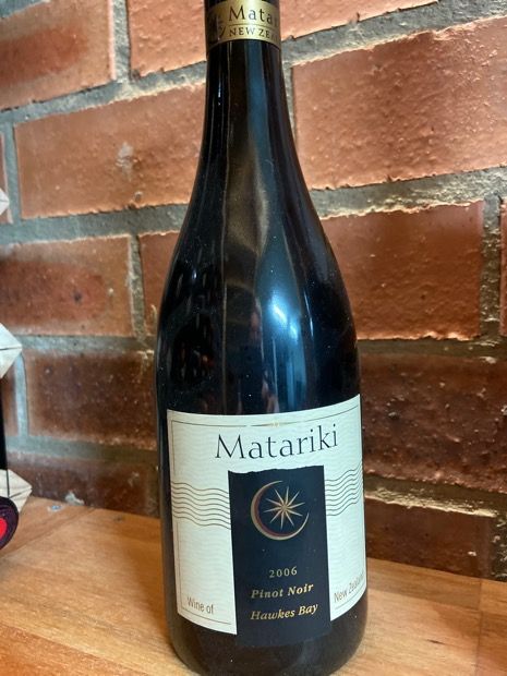 2006 Matariki Pinot Noir Aspire, New Zealand, North Island, Hawke's Bay ...