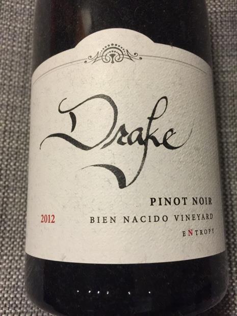 2011 Drake Pinot Noir Entropy Bien Nacido Vineyard, USA, California ...