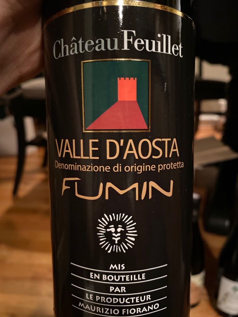2019 Château Feuillet Fumin Valle d'Aosta, Italy, Valle d'Aosta ...