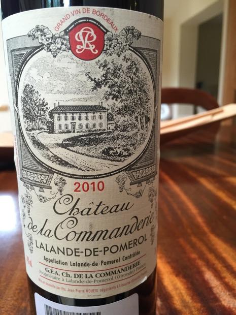 2010 Château de la Commanderie Lalande de Pomerol, France, Bordeaux ...