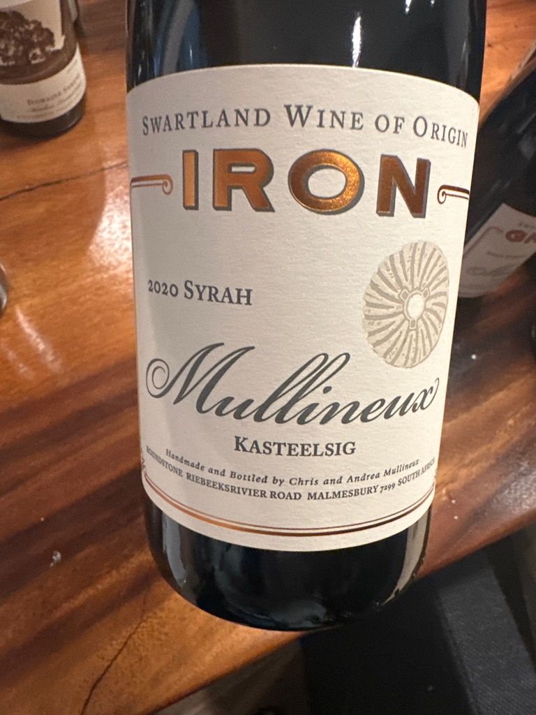 2020 Mullineux Syrah Iron Kasteelsig, South Africa, Coastal Region, Swartland - CellarTracker