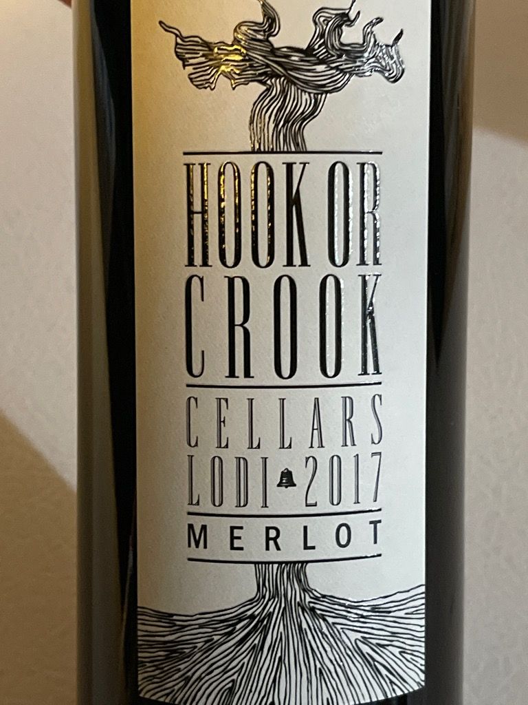 2019 Hook or Crook Cellars Merlot, USA, California, Central Valley ...