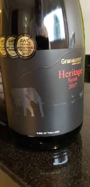 2020 Granmonte Estate Shiraz Heritage, Thailand, Khao Yai, Asoke Valley ...