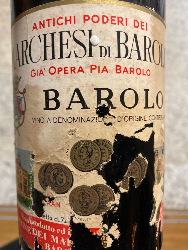 1964 Marchesi di Barolo Barolo, Italy, Piedmont, Langhe, Barolo ...