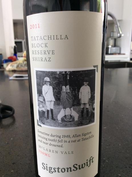 2011 Tatachilla Shiraz Reserve, Australia, South Australia, Fleurieu ...