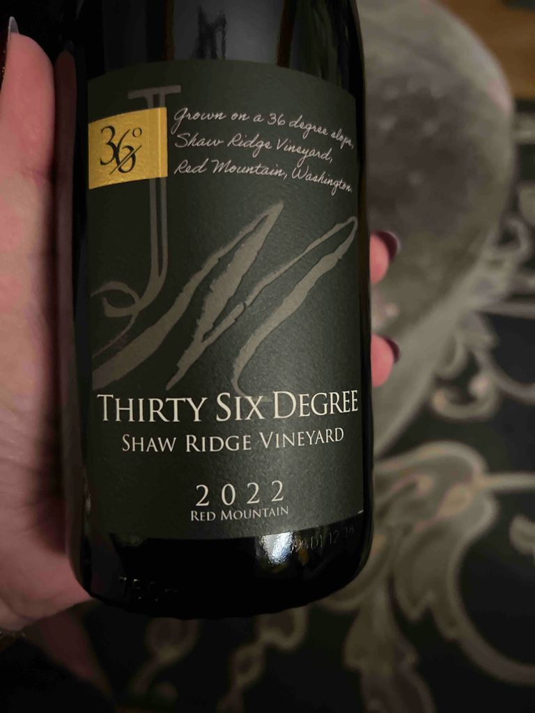 2022 JM Cellars Thirty Six Degree Shaw Ridge Vineyard, USA, Washington ...