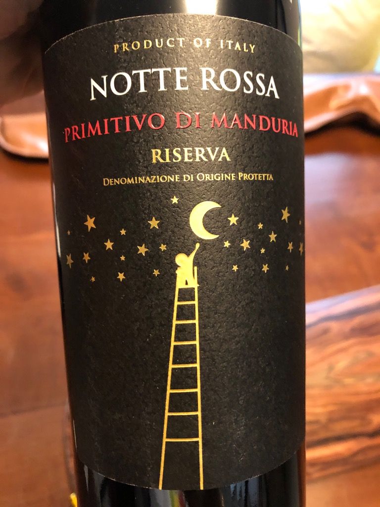 2018 Notte Rossa Primitivo di Manduria Riserva, Italy, Puglia ...