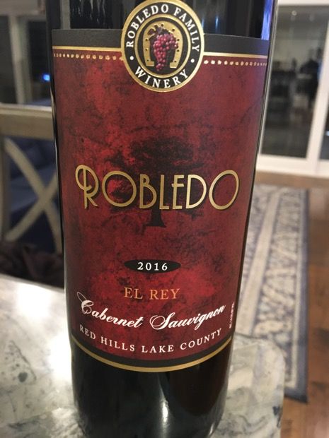 2016 Robledo Family Winery Cabernet Sauvignon El Rey, USA, California ...