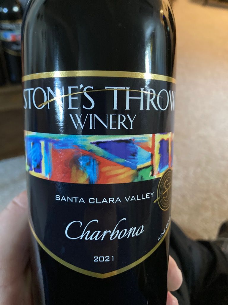 2021 Stone's Throw Winery Charbono Santa Clara Valley, USA, California ...