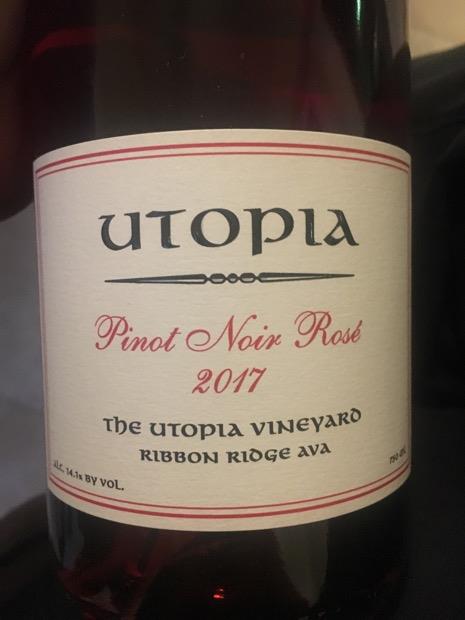2017 Utopia Pinot Noir Rosé Utopia Vineyard, USA, Oregon, Willamette ...