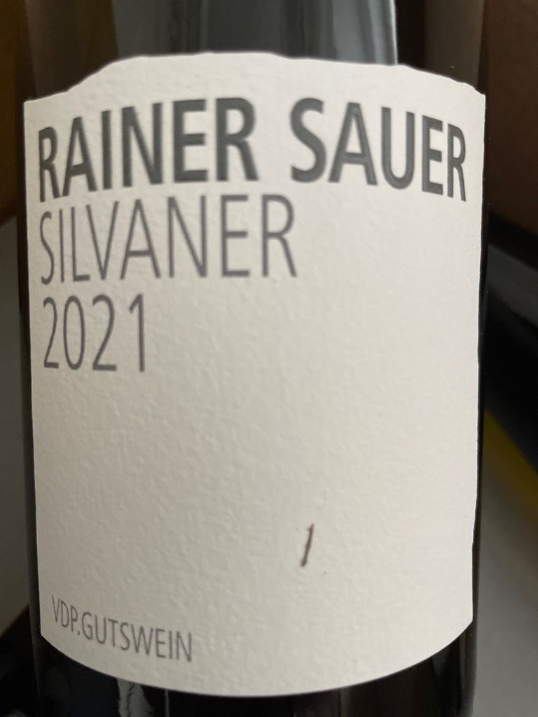 2023 Rainer Sauer Silvaner, Germany, Franken - CellarTracker