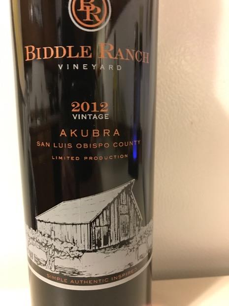 2012 Biddle Ranch Vineyard Akubra, USA, California, Central Coast, Edna ...