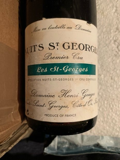 1998 Domaine Henri Gouges Nuits St. Georges 1er Cru Les Saint Georges ...