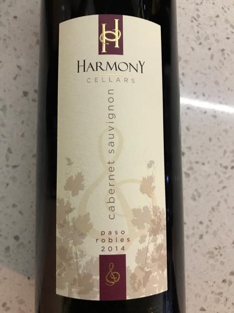 2018 Harmony Cellars Cabernet Sauvignon, USA, California, Central Coast ...
