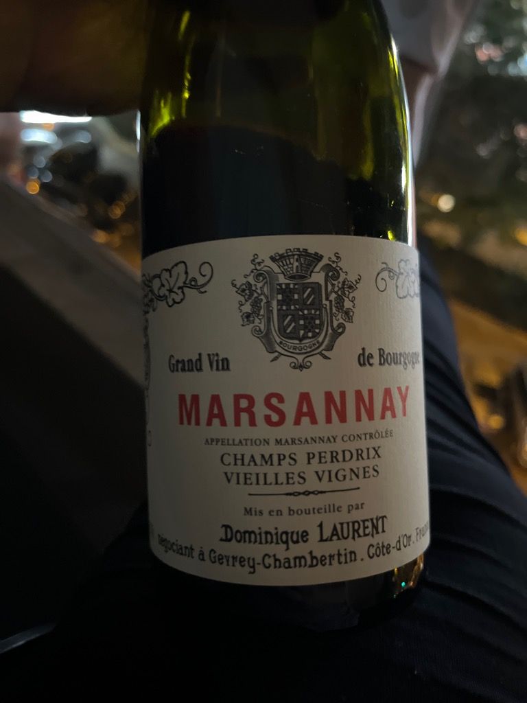 2020 Dominique Laurent Marsannay Champs Perdrix Vieilles Vignes, France ...