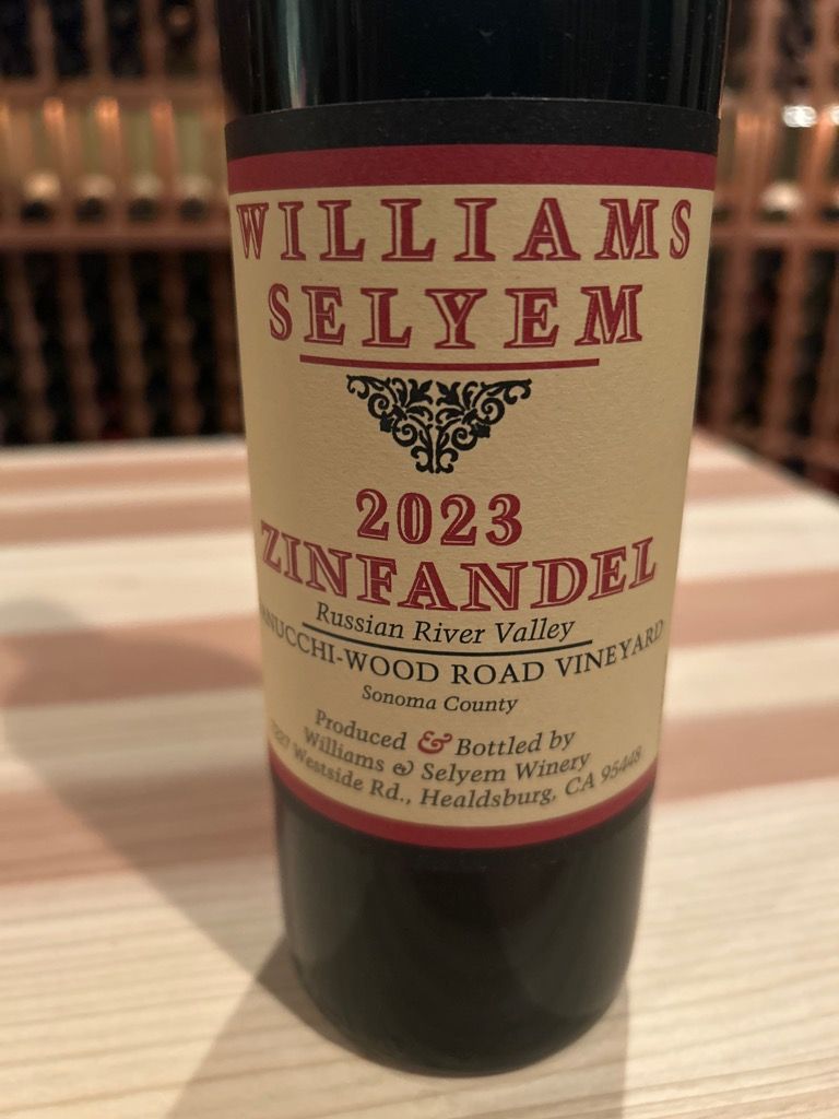 2023 Williams Selyem Zinfandel Fanucchi Wood Road Vineyard, USA ...