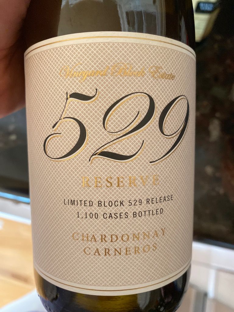 2018 Vineyard Block Estate Chardonnay Block 529 Reserve, USA ...