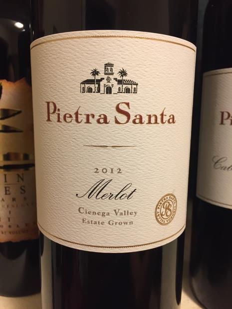 2012 Pietra Santa Merlot, USA, California, Central Coast, Cienega ...