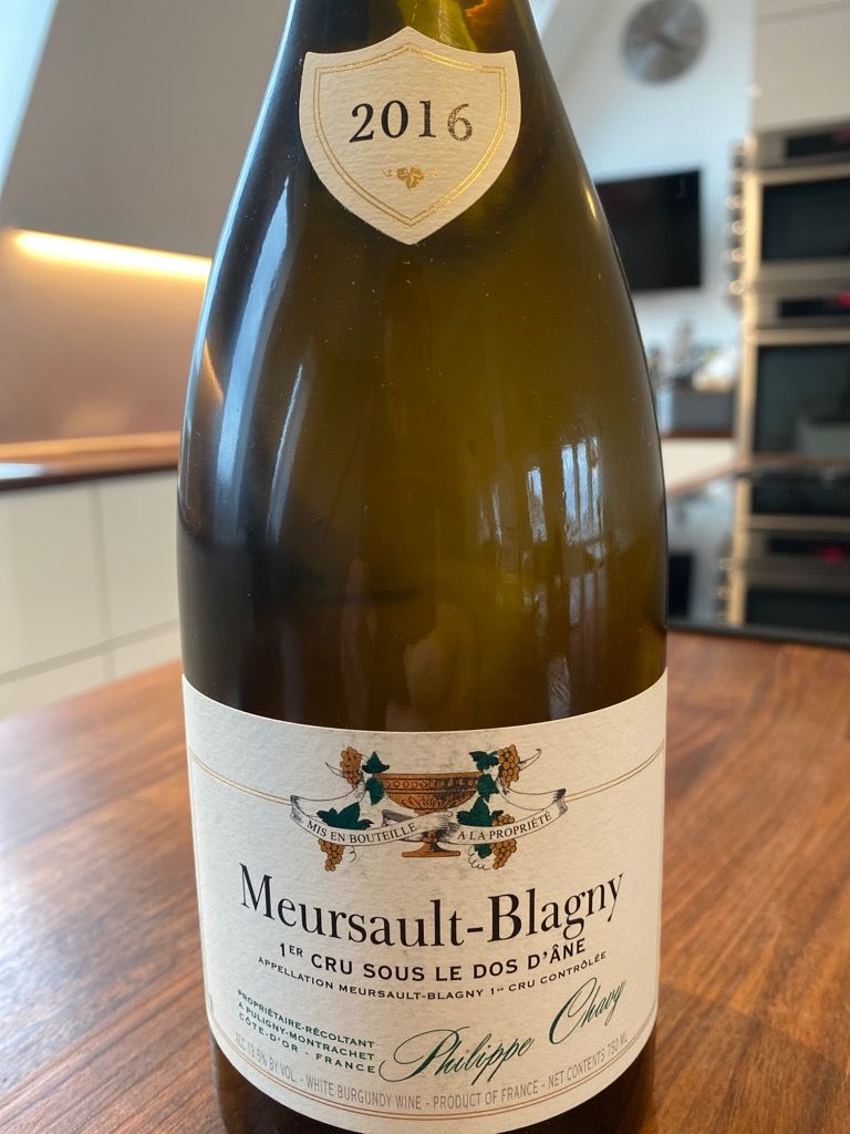 2016 Philippe Chavy Meursault-Blagny 1er Cru Sous le Dos d'Âne, France ...