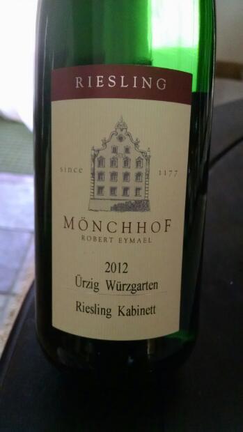 2013 Mönchhof Robert Eymael Ürziger Würzgarten Riesling Kabinett ...